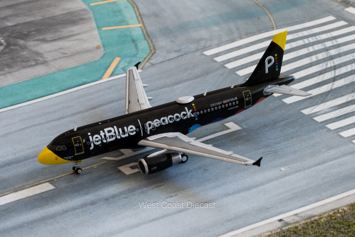 JC Wings JetBlue Airbus A320-200 “Peacock Livery” N706JB – West Coast ...
