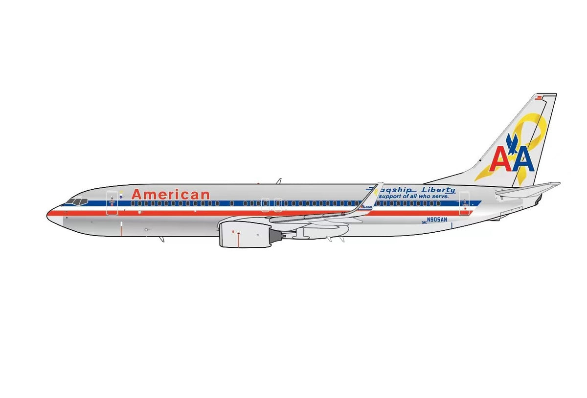 C Models American Airlines Boeing 737-800 “Chrome Flagship Livery” N90 ...