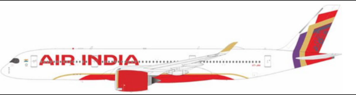 November Release AV400 Air India Airbus A350-900 "New Livery" VT-JRA ...